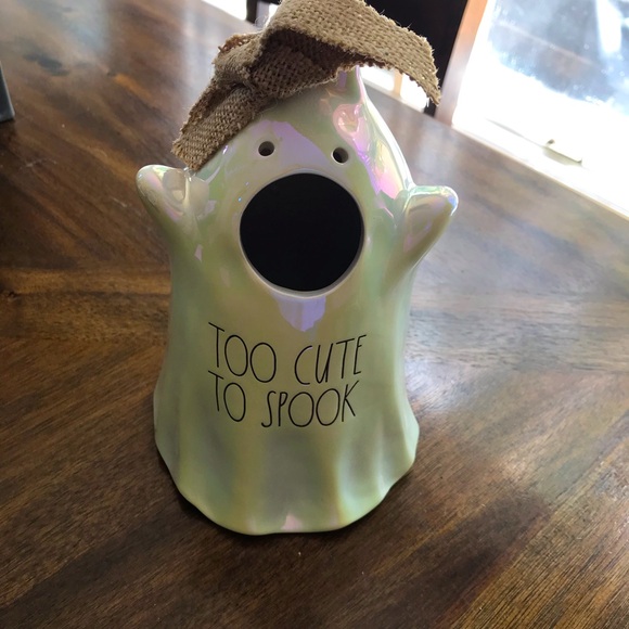 Rae Dunn | Accents | Rae Dunn Too Cute To Spook Ceramic Ghost Birdhouse ...